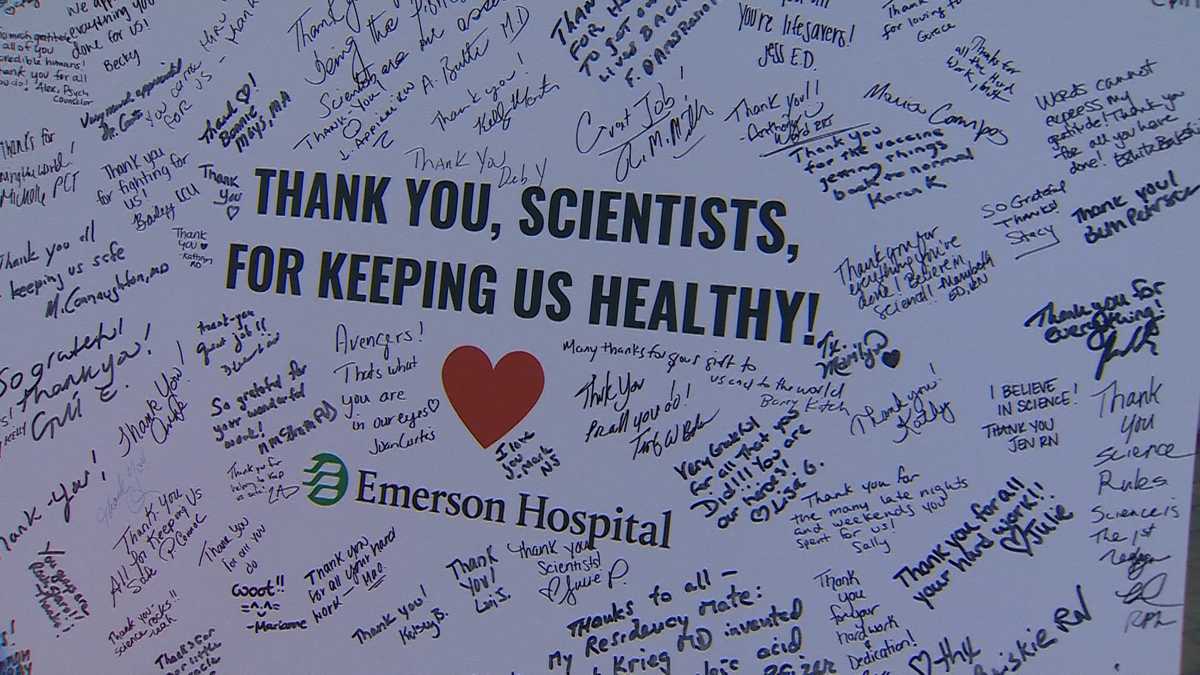 Hospital shows gratitude to Mass. scientists who helped develop Pfizer ...