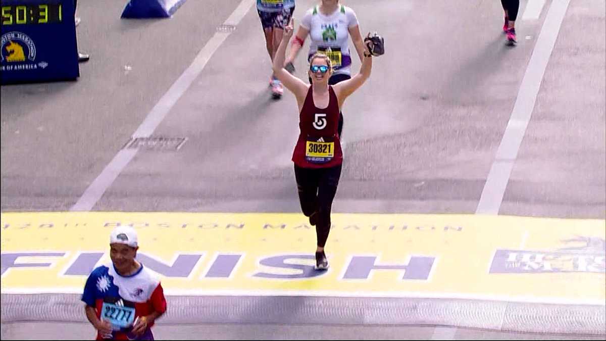 'Absolutely magical': WCVB reporter completes her first Boston Marathon
