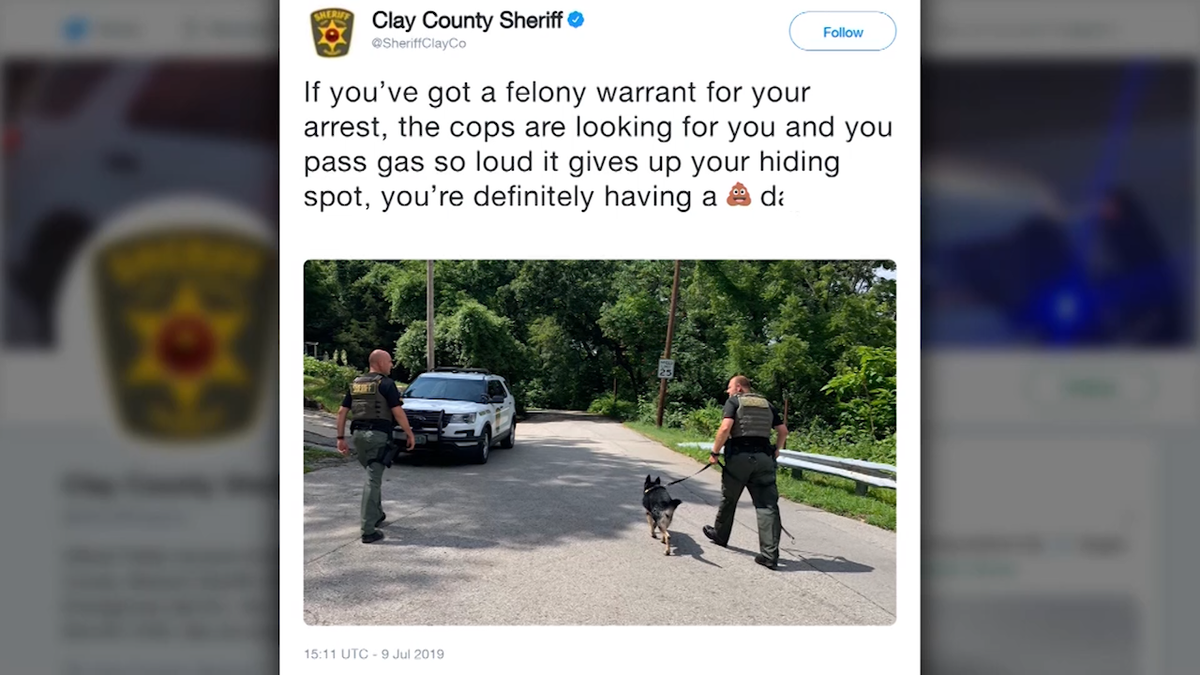 Gassy suspect hauled to jail after loud fart gives away hiding spot