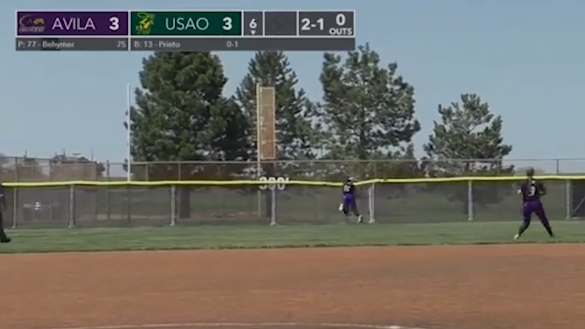 Avila softball player the toast of the sports world after fence ...