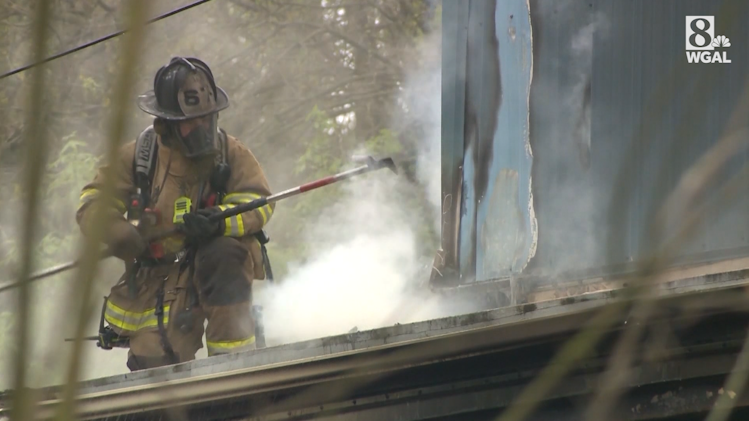 South-Central Pa. firefighters battle flames and high heat