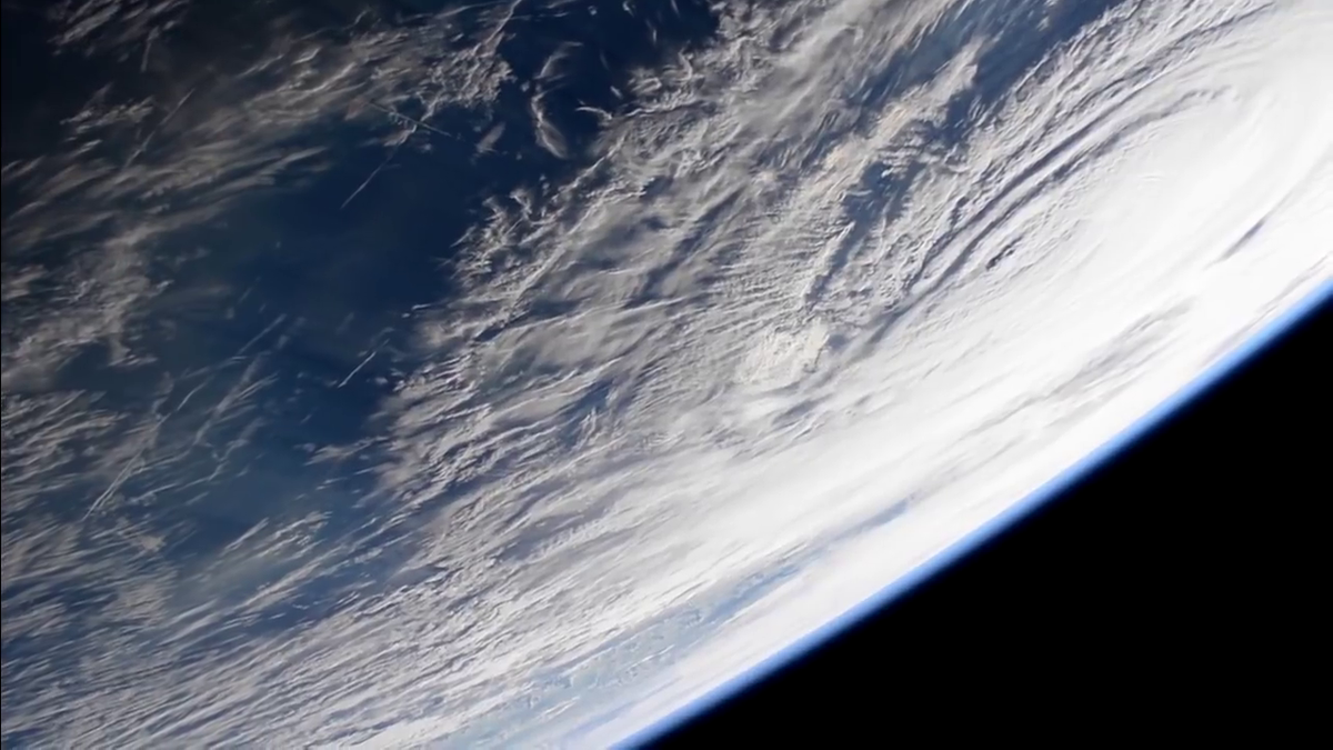 Hurricane Florence from space - Landfall