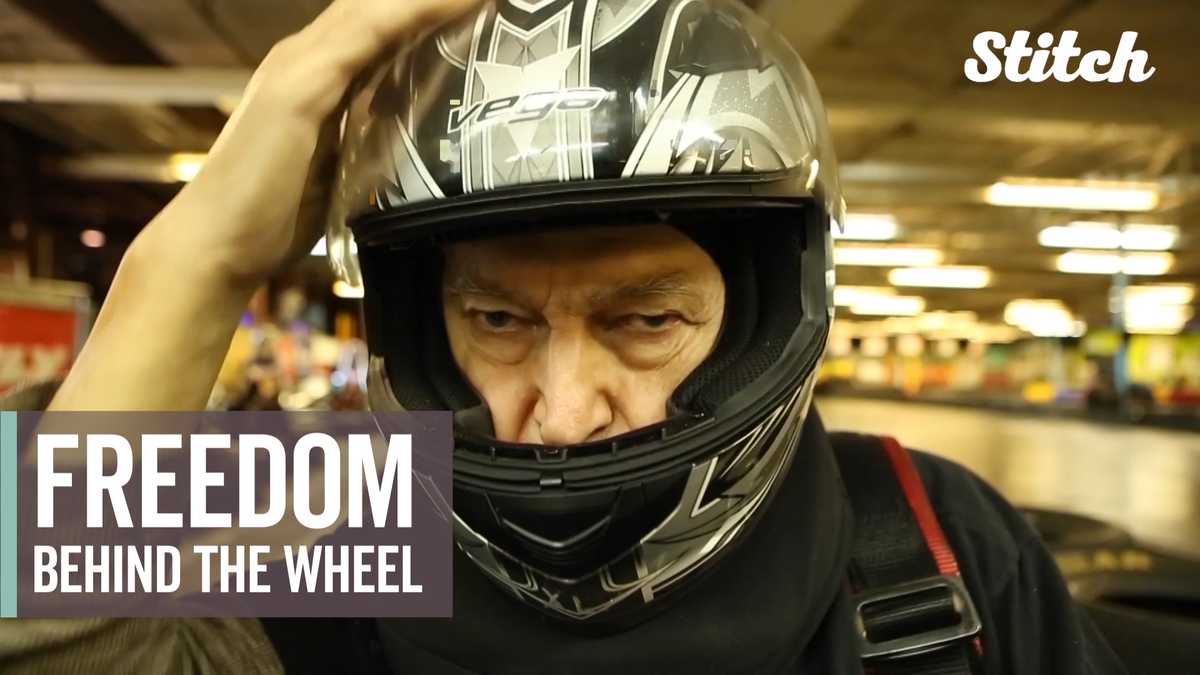 'It's freedom': Senior drives go-karts to fuel his optimism