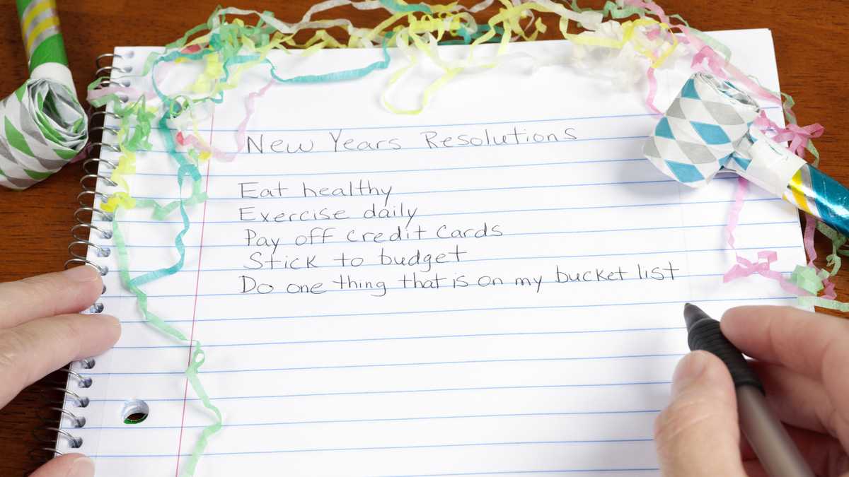 The top 10 New Year's resolutions of 2017
