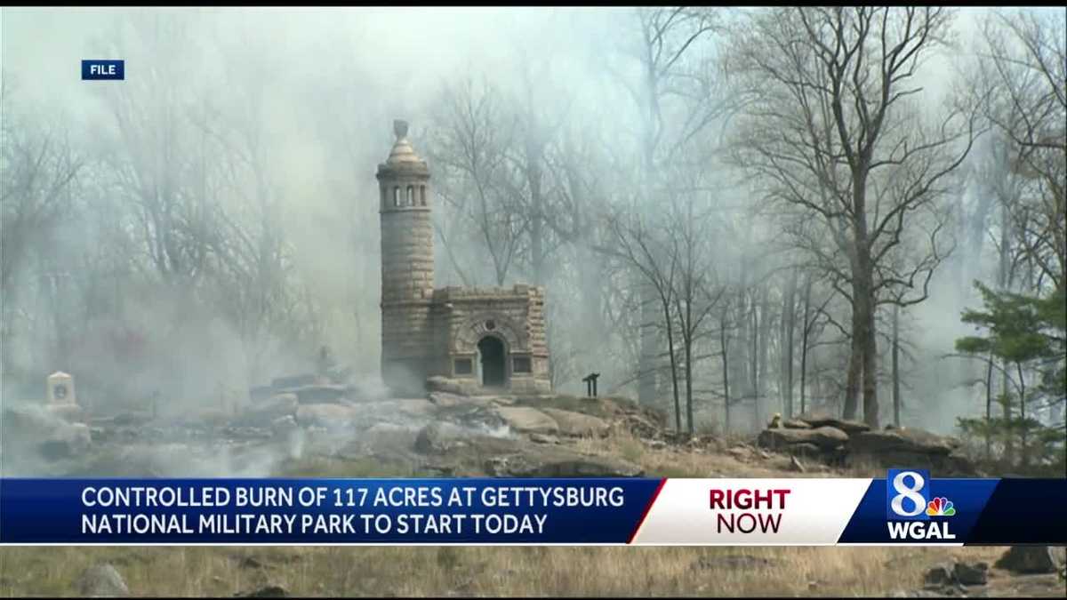 NPS sets fire to 117 acres at Gettysburg National Military Park