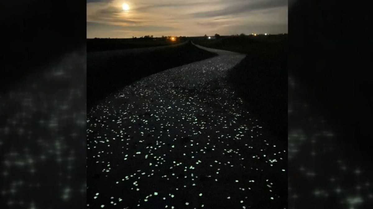 Check out this glow in the dark trail in Iowa