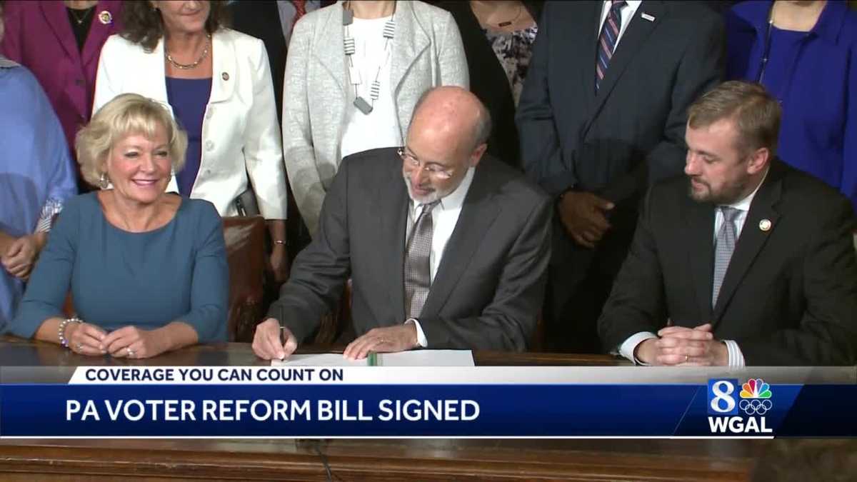 Governor signs election reform bill, says changes will make it easier ...