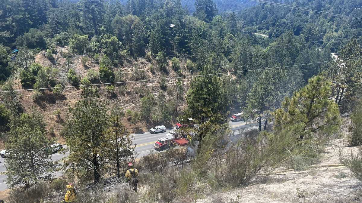 Fire in the Santa Cruz Mountains contained; hard road closures lifted