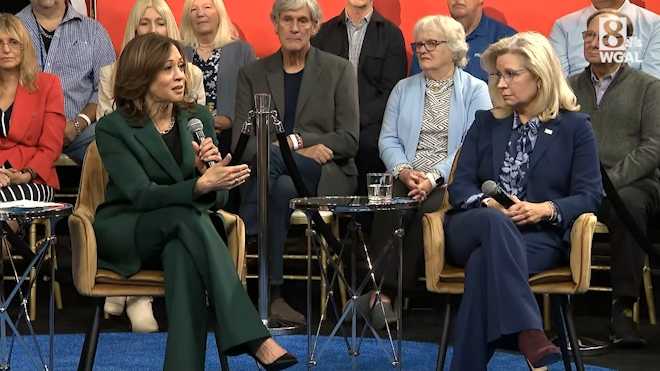 Kamala Harris, Liz Cheney campaign in Chester County