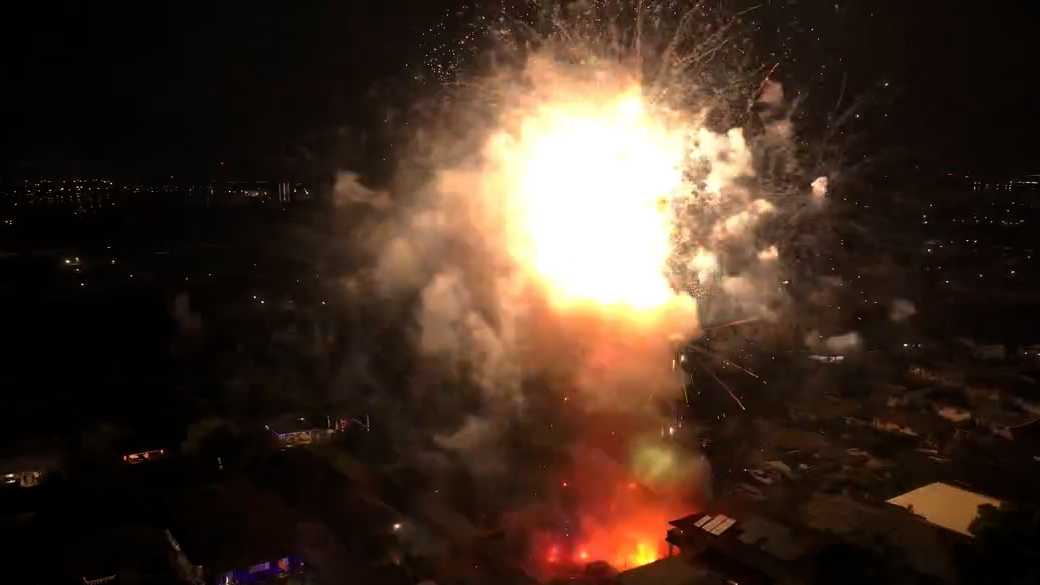 Video shows deadly fireworks explosion in the Honolulu area
