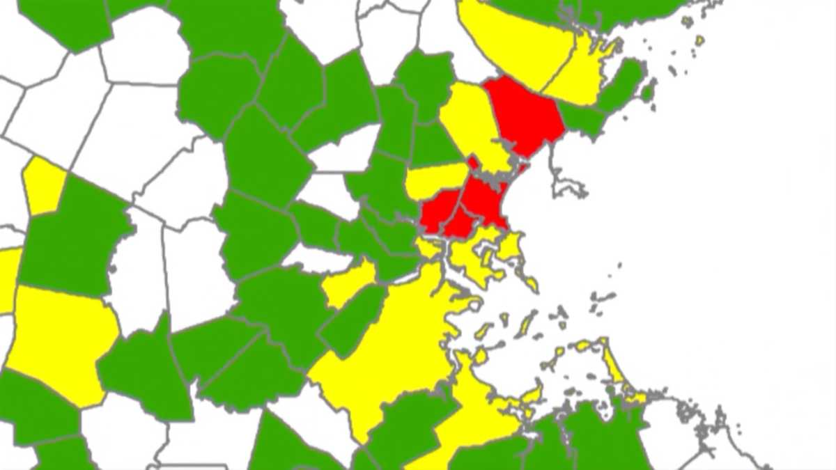 State officials unveil new map highlighting COVID-19 hot spots in Mass.