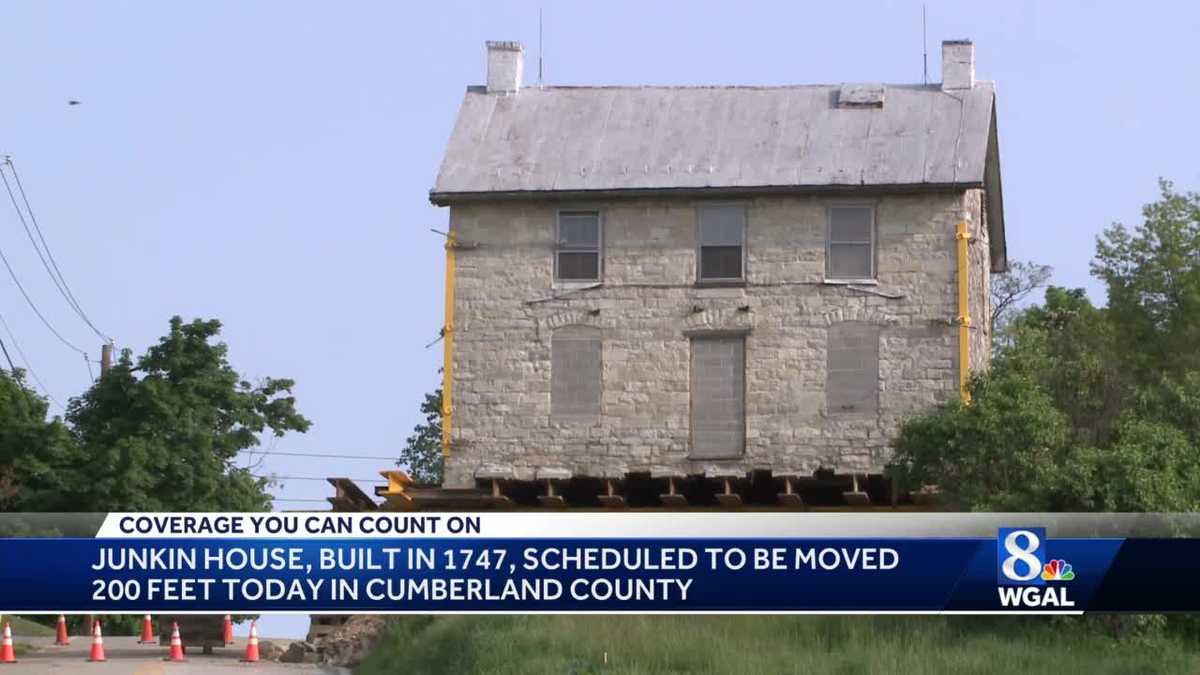 Historic house set to be moved today in Cumberland County, Pa.