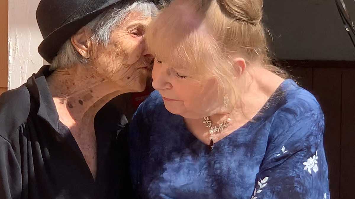 Partners of 50 years get married on front porch