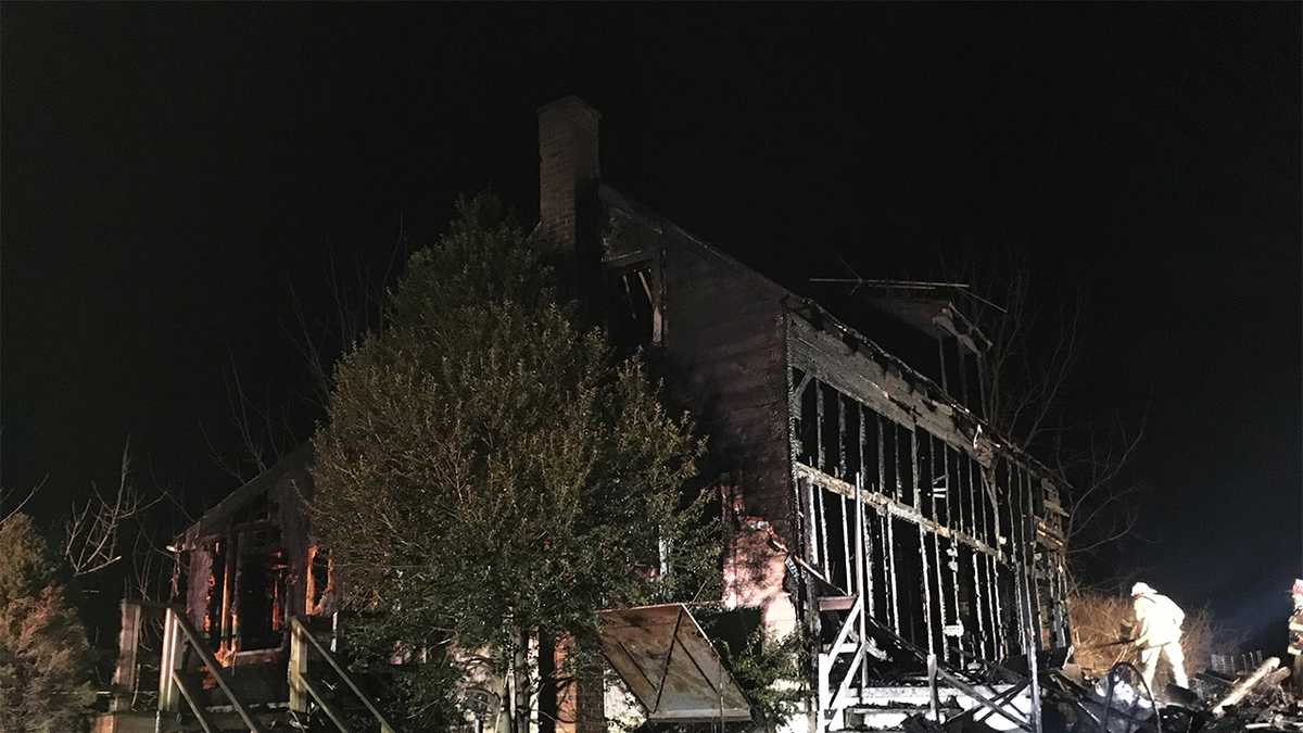 House burns to ground; Woman hospitalized