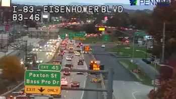Crash cleared on I-83 South Bridge near Harrisburg, Pa.