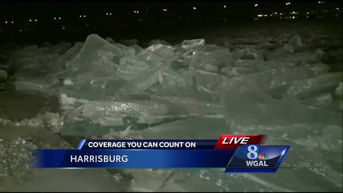 Ice jam forms at City Island
