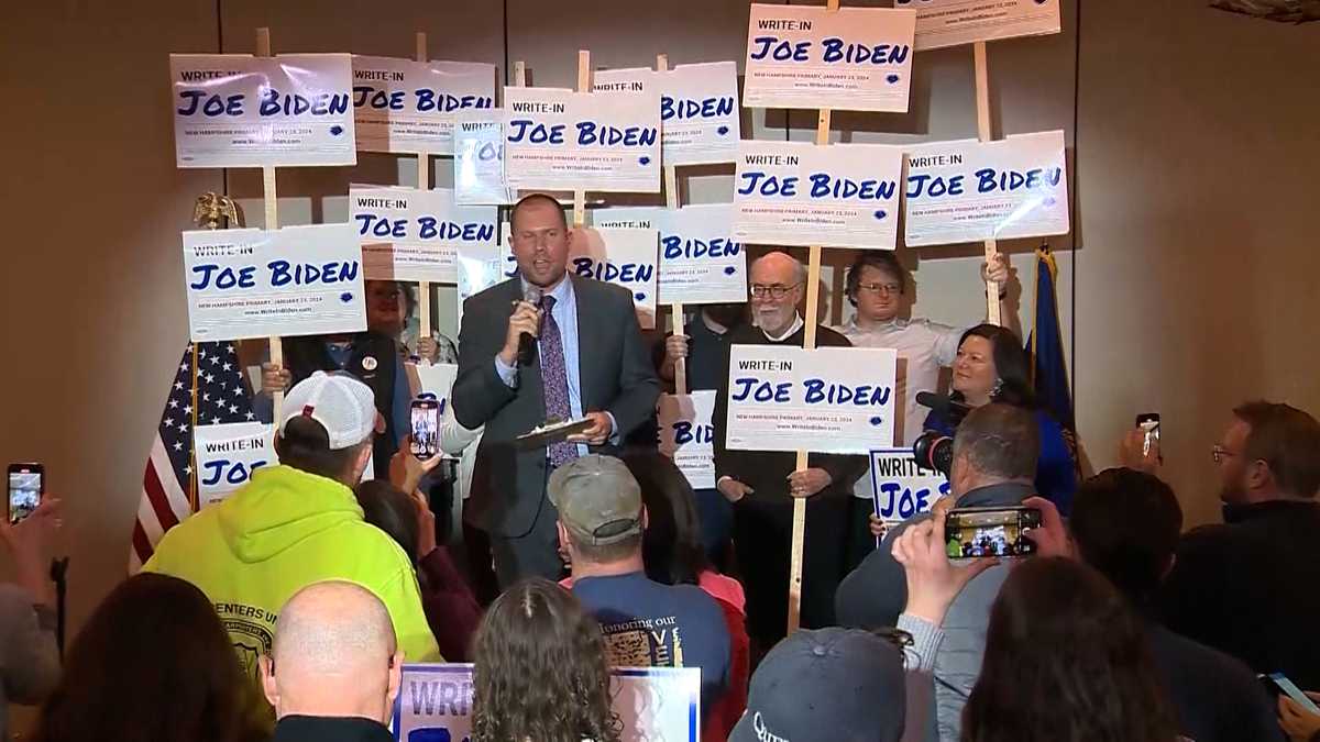 Organizers of Biden write-in campaign declare NH primary victory