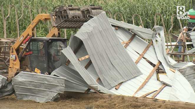 Juniata County barn collapses, trapping cows