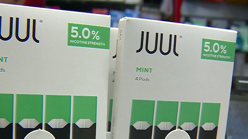 JUUL taking its mint vaping products off market