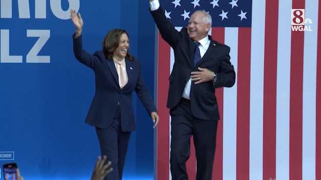 Harris, Walz kick off campaign at Philadelphia rally