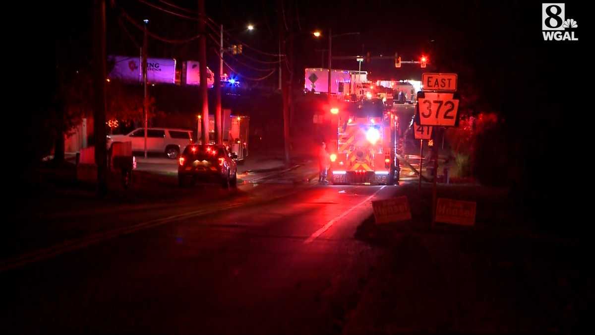 Tanker leaks liquid nitrogen after crash on Lancaster, Chester county line