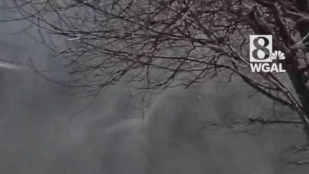 Crews fighting barn fire in Lancaster County