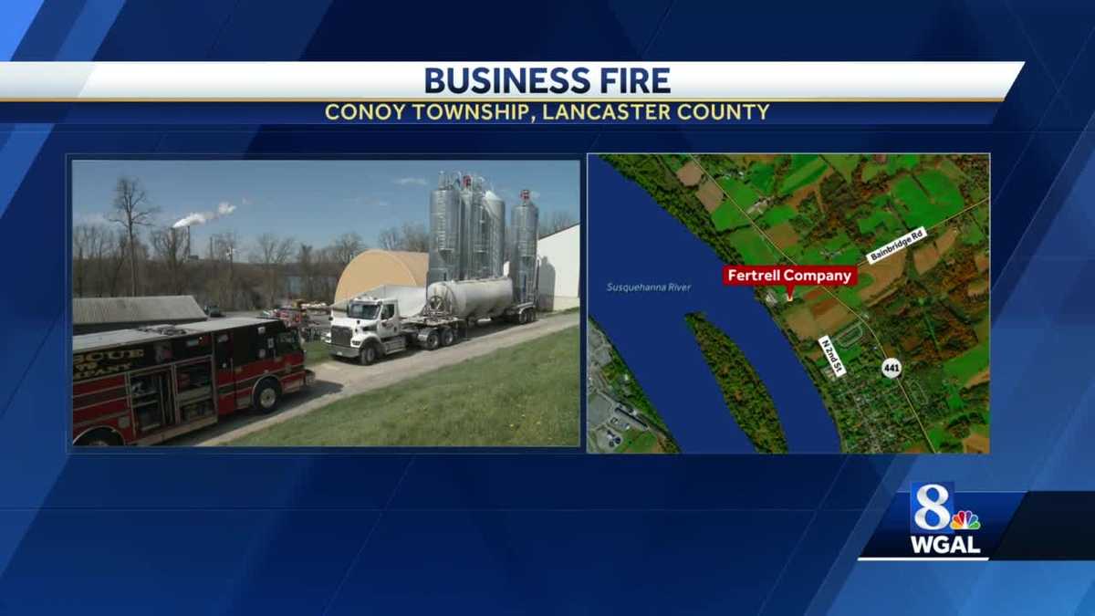 Firefighters battle fire at Lancaster County business