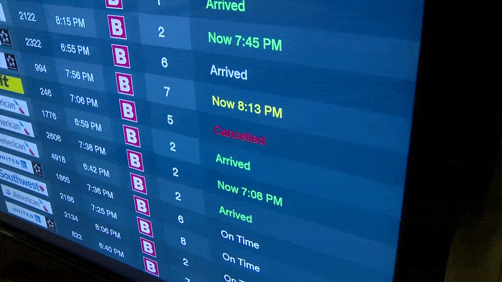 Fierce wind gusts from Hurricane Dorian cause flight frustrations