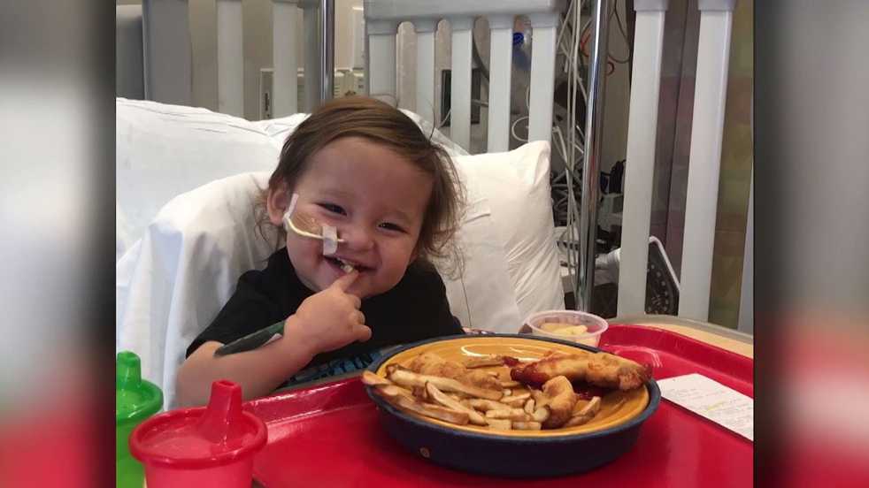 Toddler diagnosed with meningococcal disease making miraculous recovery