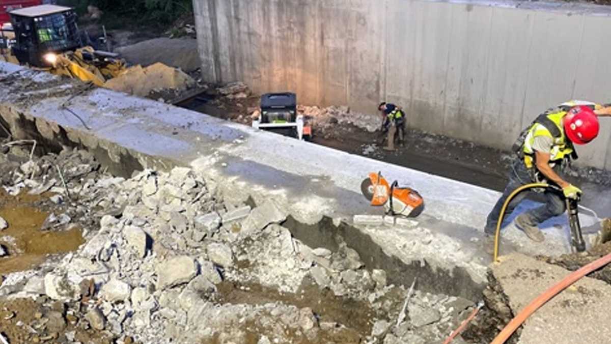 Massachusetts Turnpike bridge replacement work moves to 2nd site