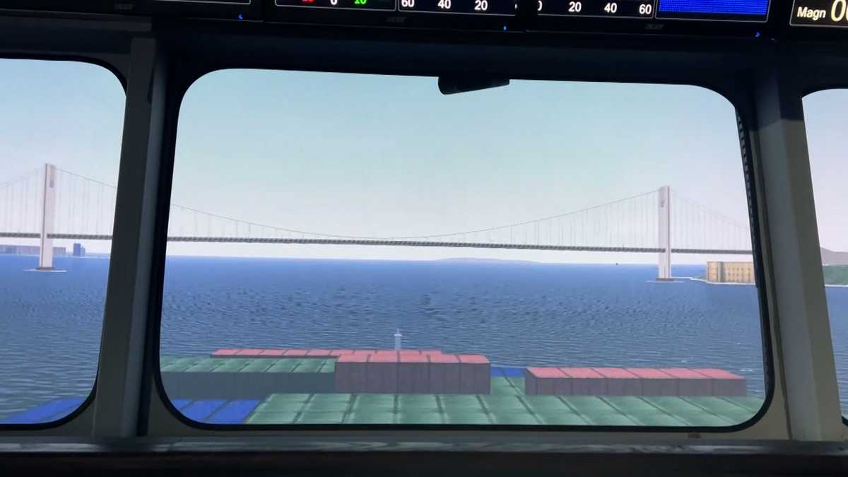 Inside look at Mass. Maritime Academy's bridge simulator