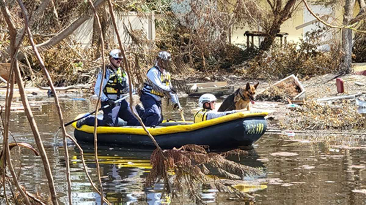Mass. Task Force 1 returns after search and rescue work in Fla.