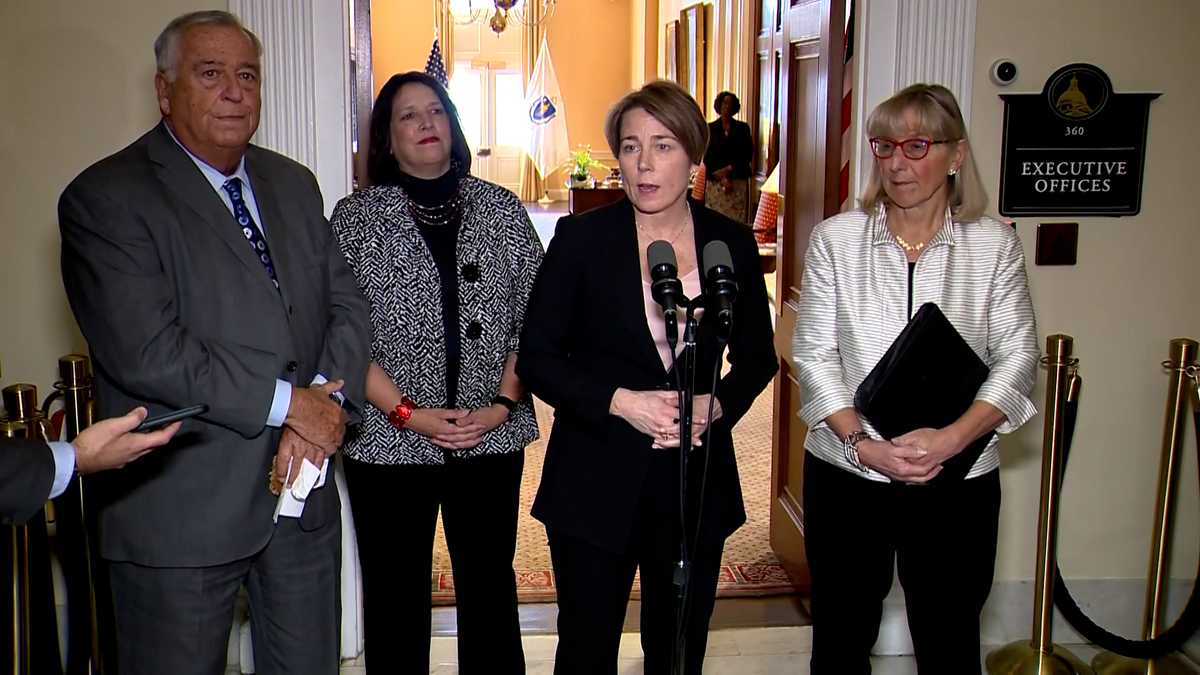 Healey meets with Mariano, Spilka for first time as Mass. governor