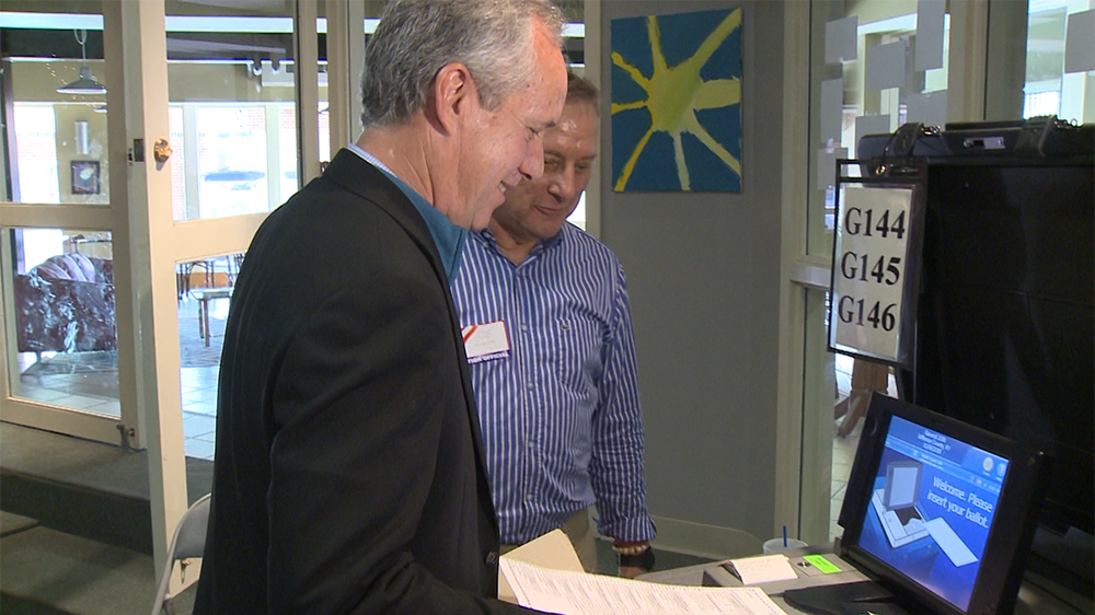 Mayor Greg Fischer casts ballot on Election Day