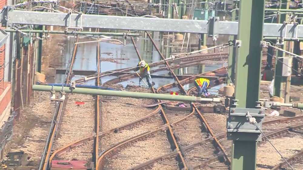 MBTA trying to get Blue Line running before Monday morning commute