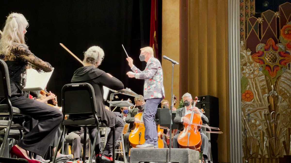 NBC5's Tom Messner guest conducts Vermont Symphony Orchestra during ...