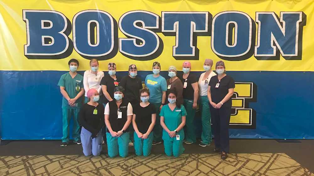 Nursing students providing care for coronavirus patients at Boston ...