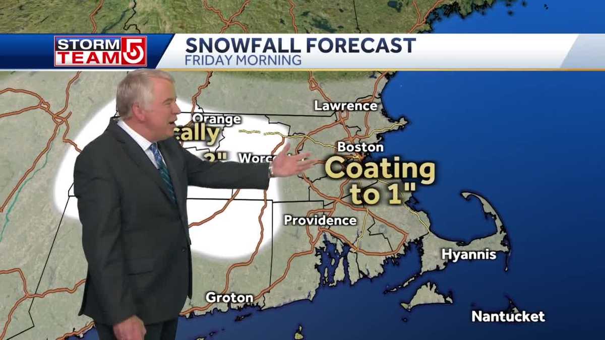 Video: Light snow possible early Friday