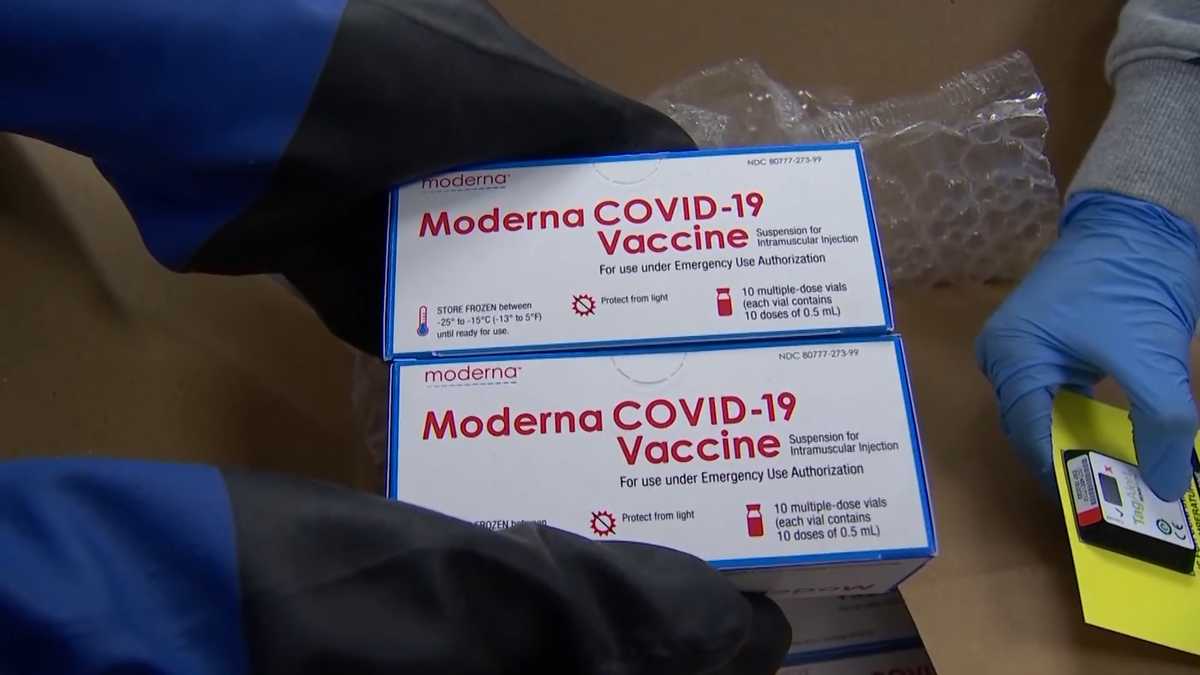 First doses of Moderna's COVID-19 vaccine arrive at Mass. hospitals