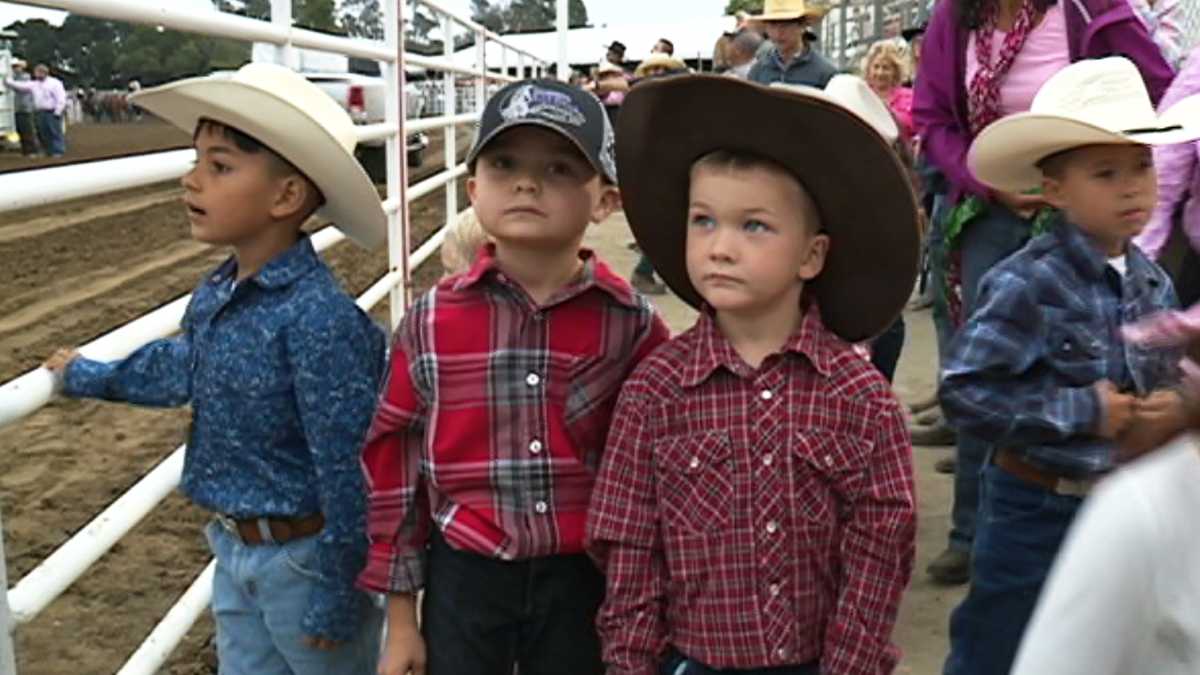WATCH: Spunky kids mutton bustin' at Salinas rodeo