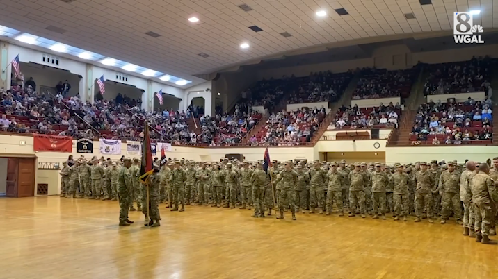 Deployment ceremony held for Pennsylvania National Guard soldiers