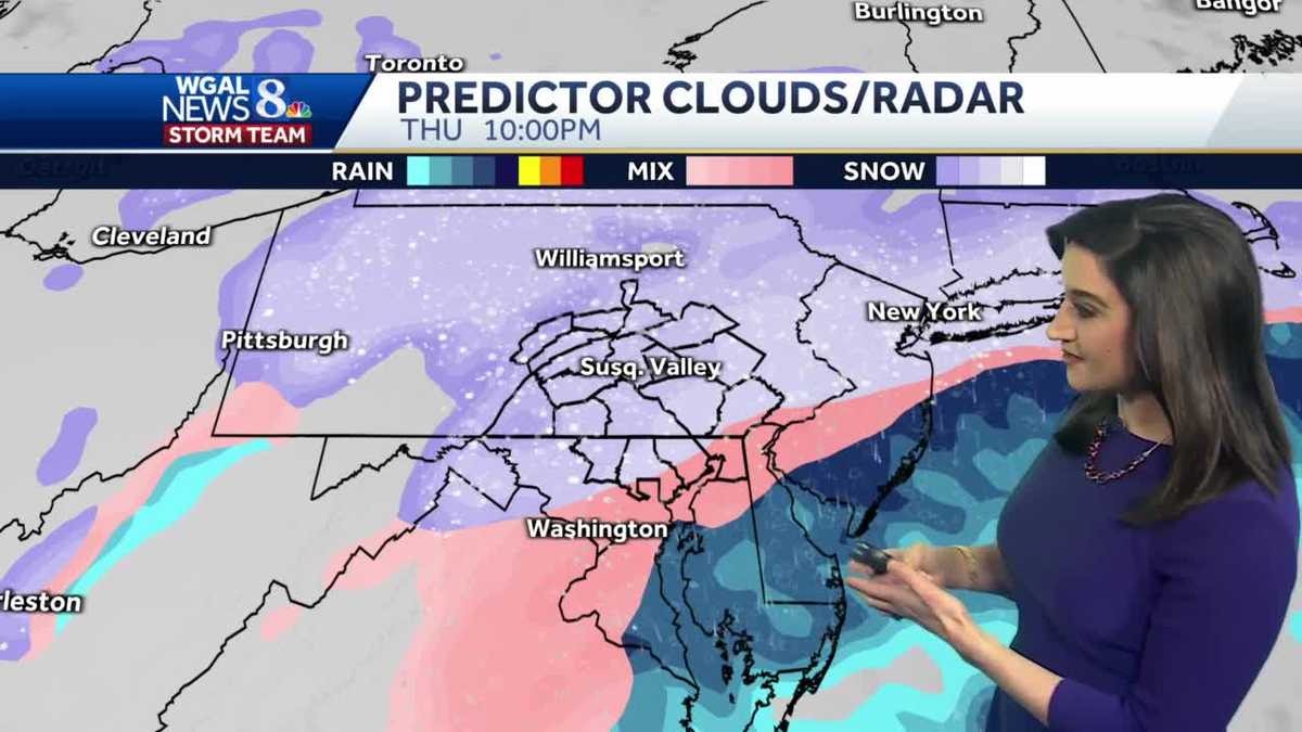 PA. WEATHER: break in the weather, then light snow and sleet tonight