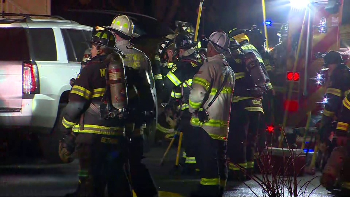 50 firefighters battle Thanksgiving night fire in Norwood