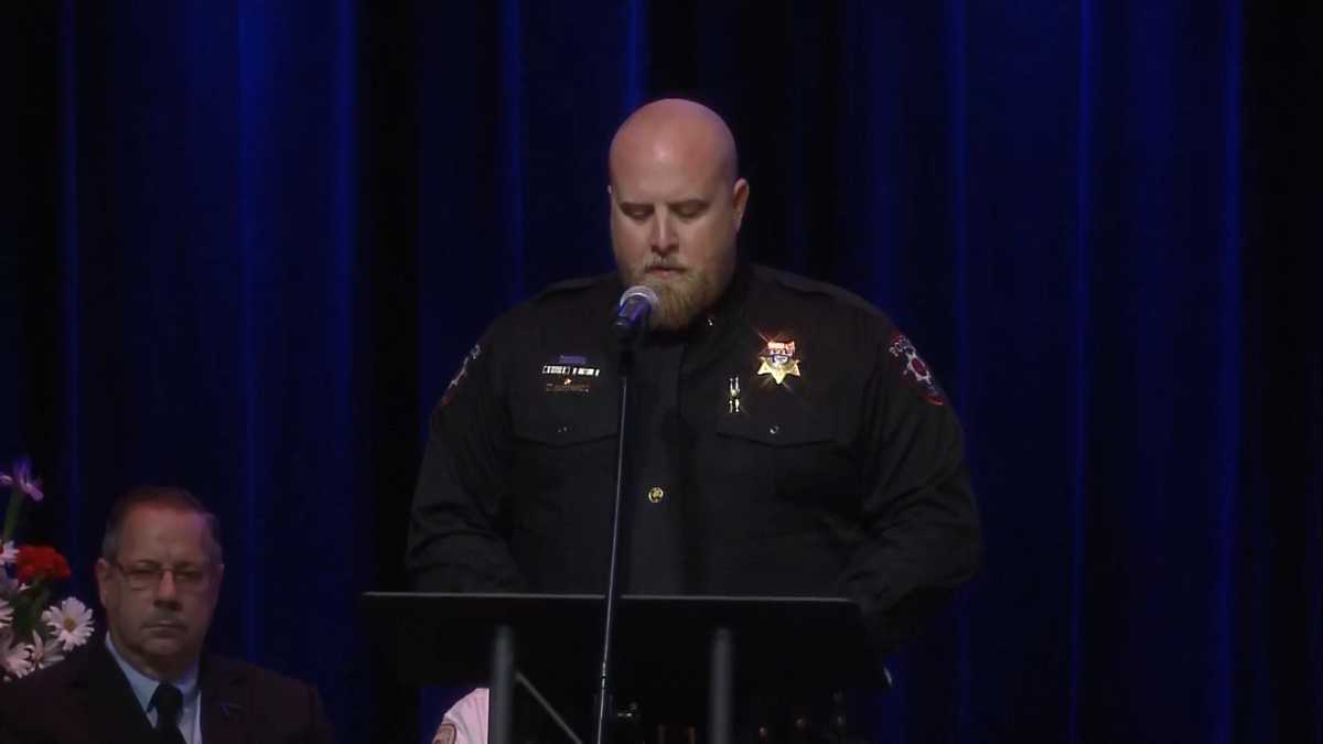 Fellow officer eulogizes Ofc. Kevin Apple