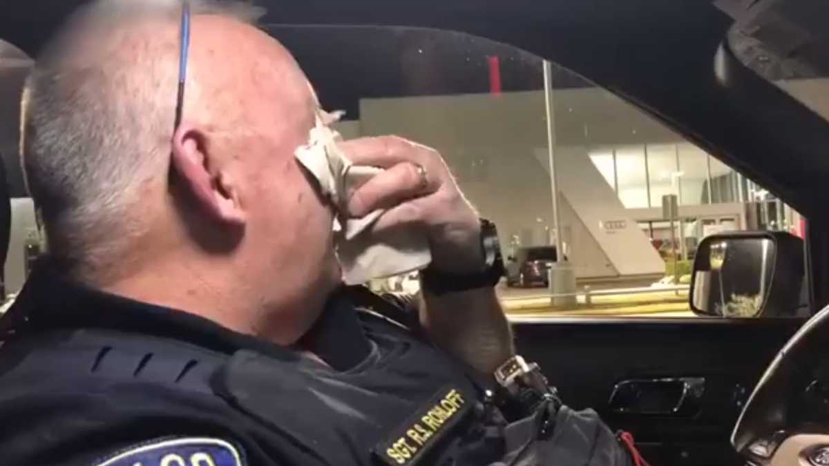 'Worked with some great people': Oklahoma officer gets emotional during ...