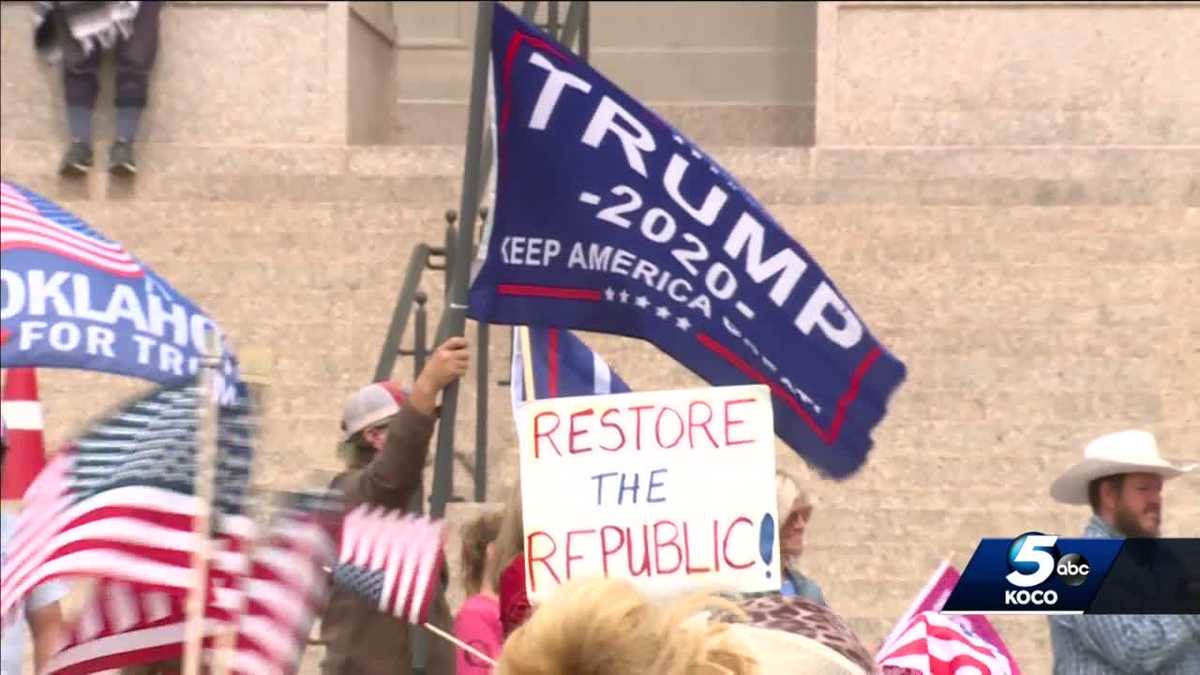 Group shows support for President Trump with parade in OKC