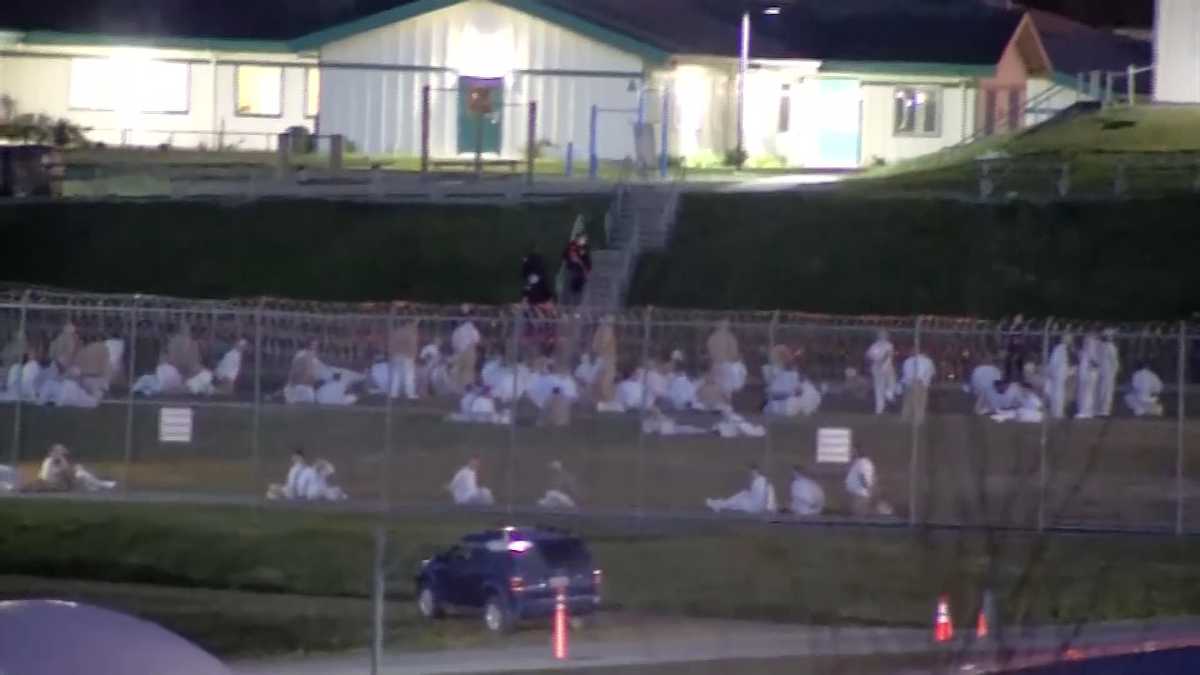 Hundreds of inmates rioted after officials announced coronavirus cases ...