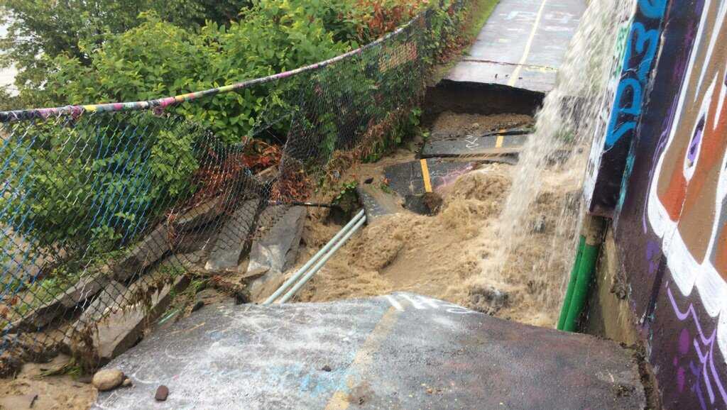 Eastern Prom Trail reopens after sewage spill washed out trail