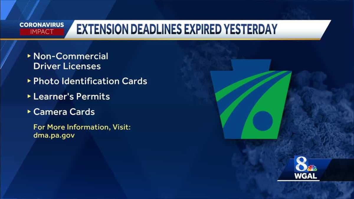 PENNDOT EXTENDS some expiration dates, but NOT others PENNDOT EXTENDS some expiration dates, but NOT others