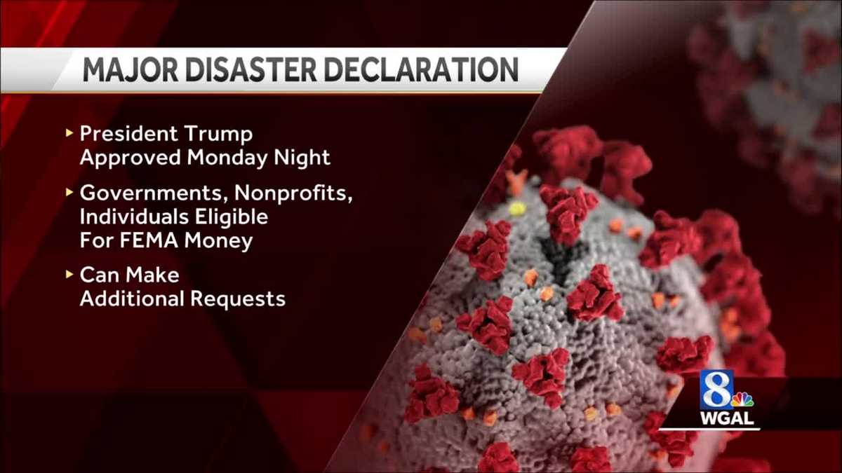 PRESIDENT TRUMP approves Pa. governor's major disaster declaration request PRESIDENT TRUMP approves Pa. governor's major disaster declaration request